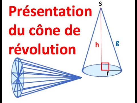Présentation d'un cône de revolution - YouTube