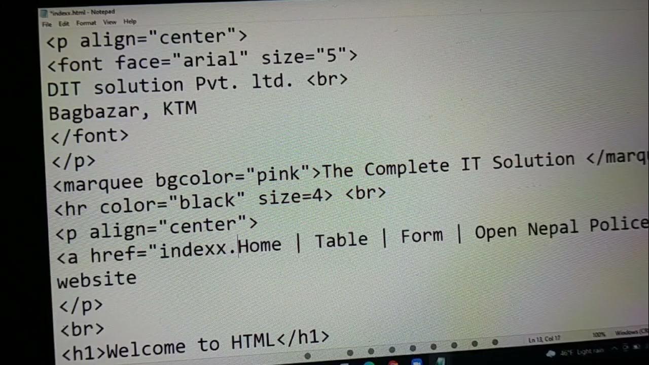 HTML ( PART- 3 ) - YouTube