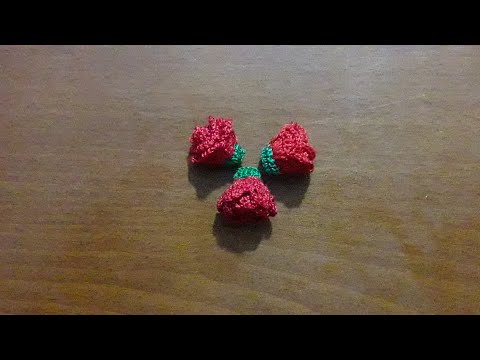 Tığ işi kolay gonca yapılışı