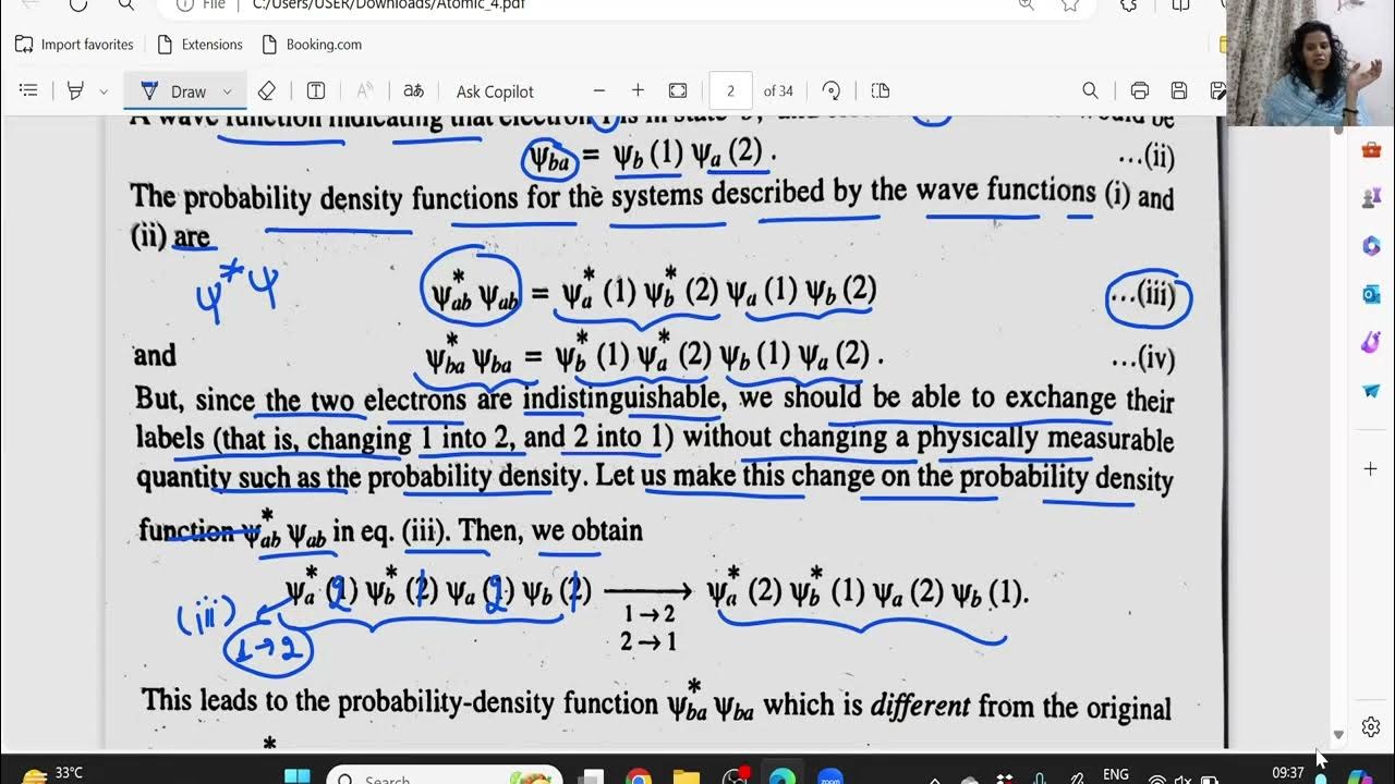 L-14 (Identical Particles Exchange Symmetry of Wave Functions) - YouTube