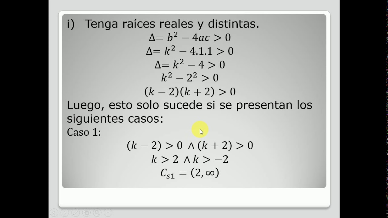 Ecuación cuadrática: formula cuadrática y discriminante - YouTube