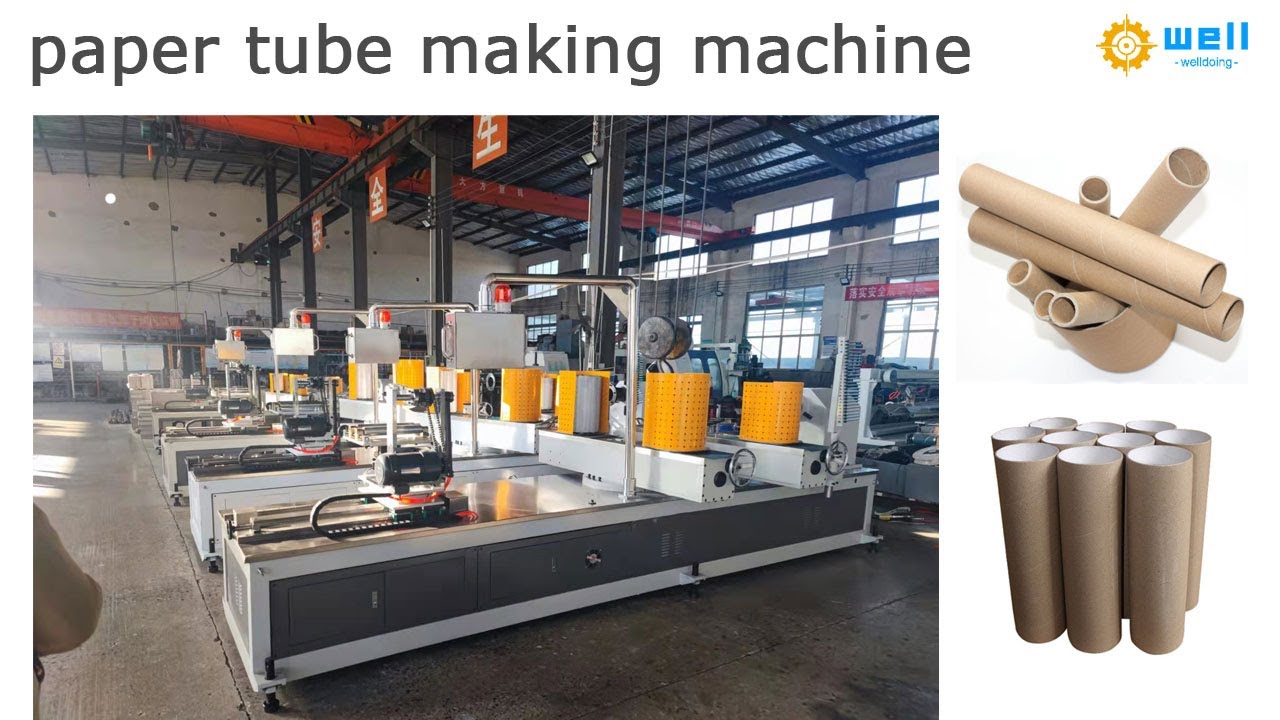 automatic paper tube making machine #papertube #machine # ...