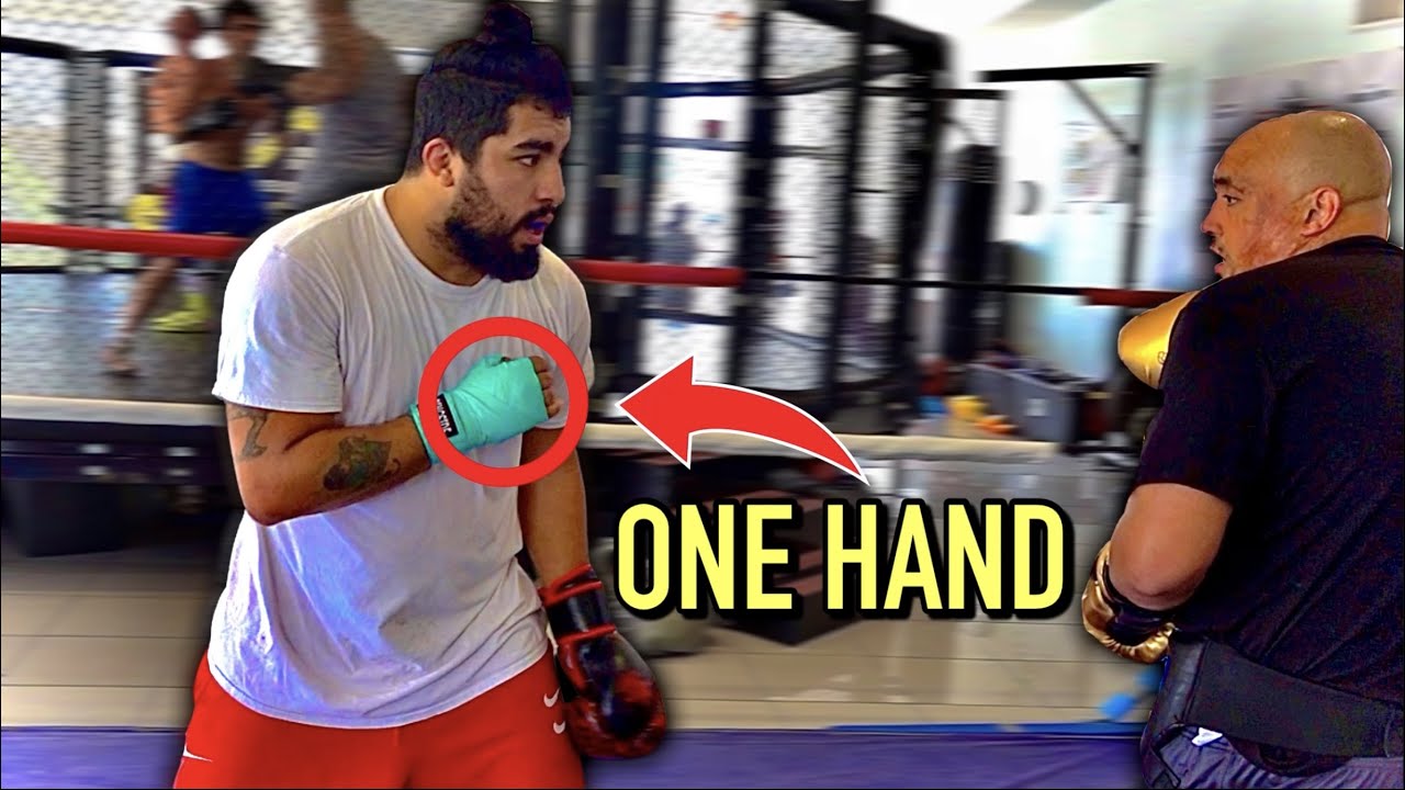 Boxing With Only ONE HAND (VERY DIFFICULT) - YouTube