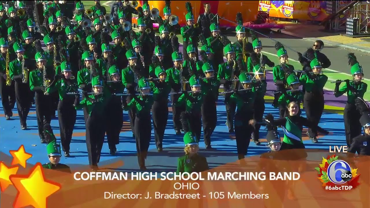 Dublin Coffman Marching Band at the Philadelphia Thanksgiving Day ...