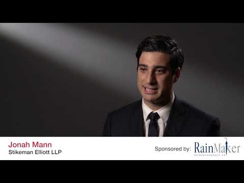 Jonah Mann, Stikeman Elliott LLP - YouTube