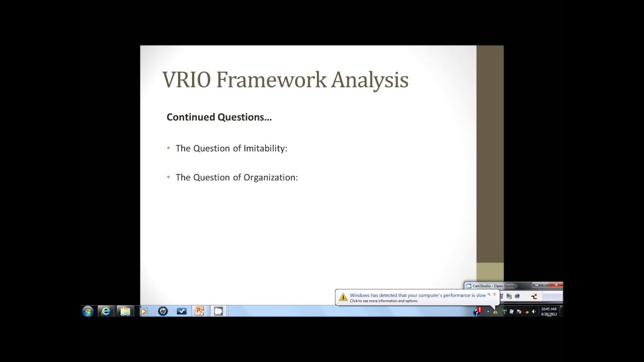 VRIO Framework - Part 2 - YouTube