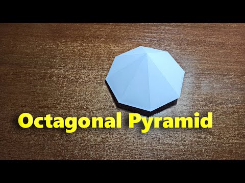 How to make a Octagonal Pyramid out of paper - YouTube