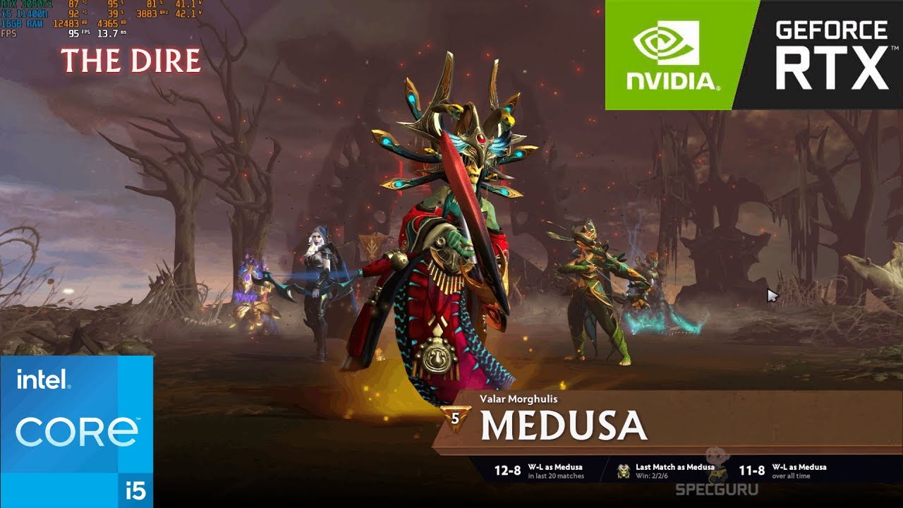 Dota 2 Single Draft | Intel 5 11400h + RTX 3050 Ti 4GB - YouTube