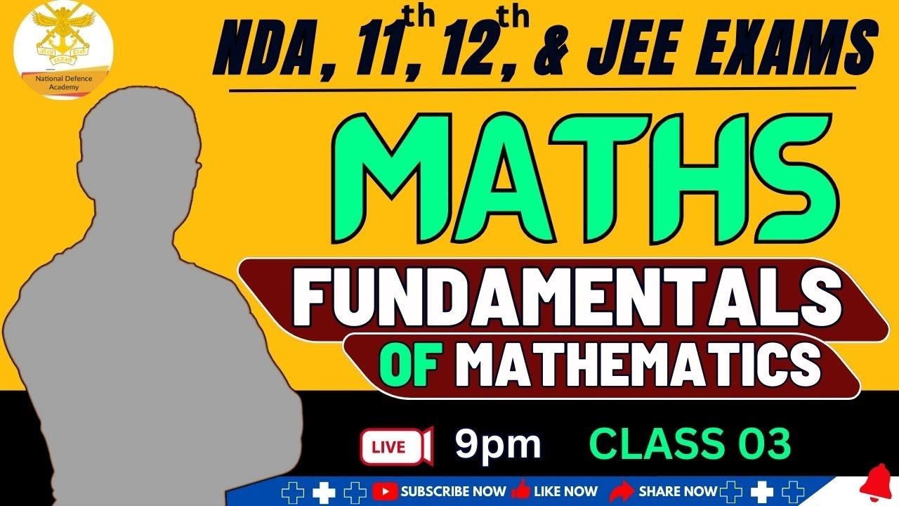 NDA- Maths || fundamentals of mathematics || Right Approach To Prepare ...