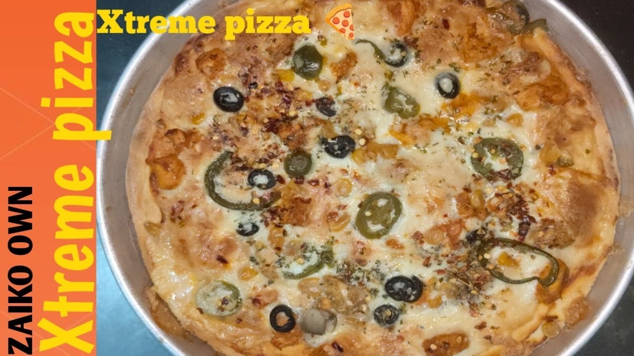Xtreme pizza recipe by Zaiko own 🤤| #youtube #food #yummycookingchannel ...