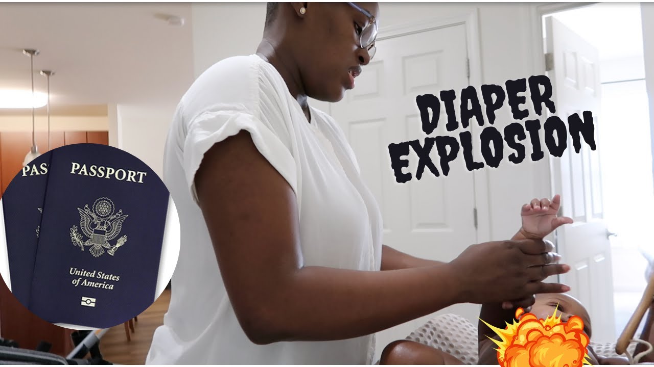 vlog: new passeport, running errands, major diaper explosion - YouTube