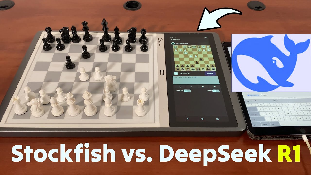 Chessnut EVO Stockfish vs. DeepSeek R1 Chess Game 🟡 #AI #Chess - YouTube