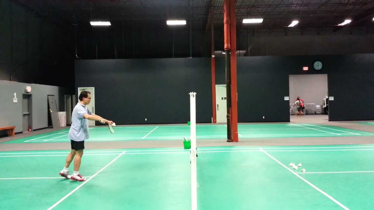 Badminton backhand short serve - YouTube