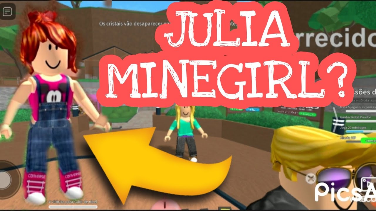 A JULIA MINEGIRL JOGOU ROBLOX COMIGO HOJE?😲😍 (Epic Minigames). - YouTube
