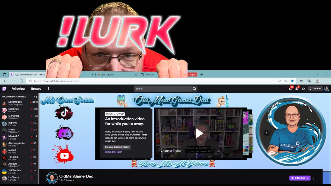 How to AUTOMATICALLY !lurk/Tab someone on TWITCH | Step by Step ...