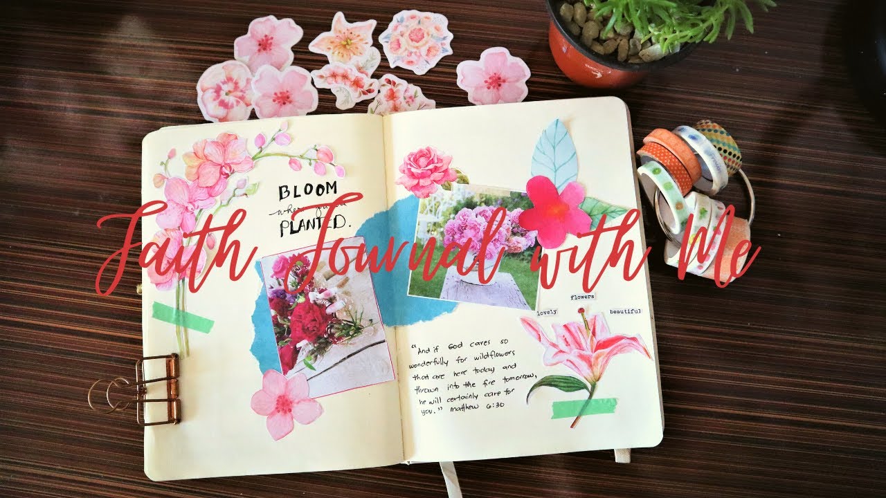Faith Journal With Me (using only old magazine as design) - YouTube
