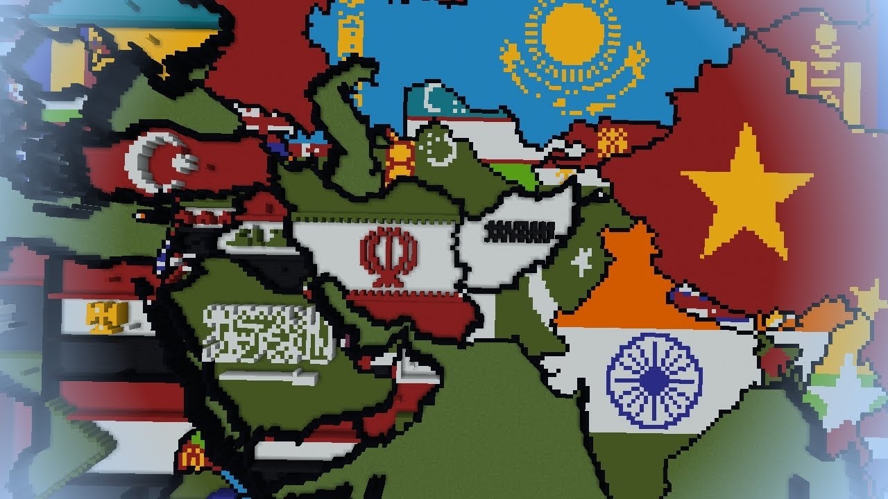 How to build a revamped small scale world flag map in minecraft - part ...