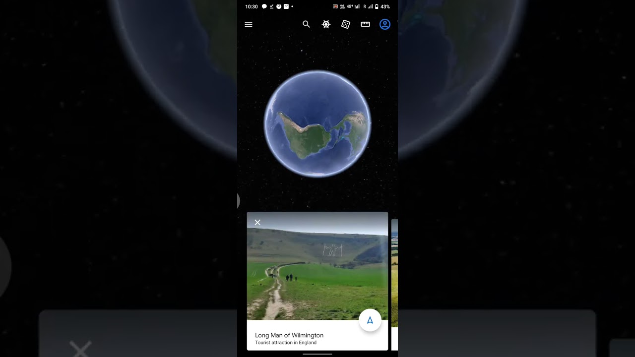 A12,22🙀 Long man on the hill OMG fact google earth #short - YouTube