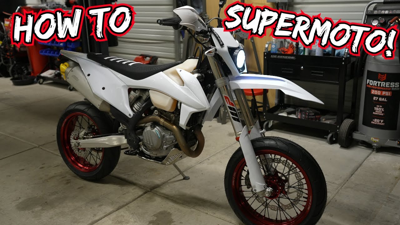 Building a Supermoto Step by Step on my 2021 KTM 500 Exc-F! - YouTube