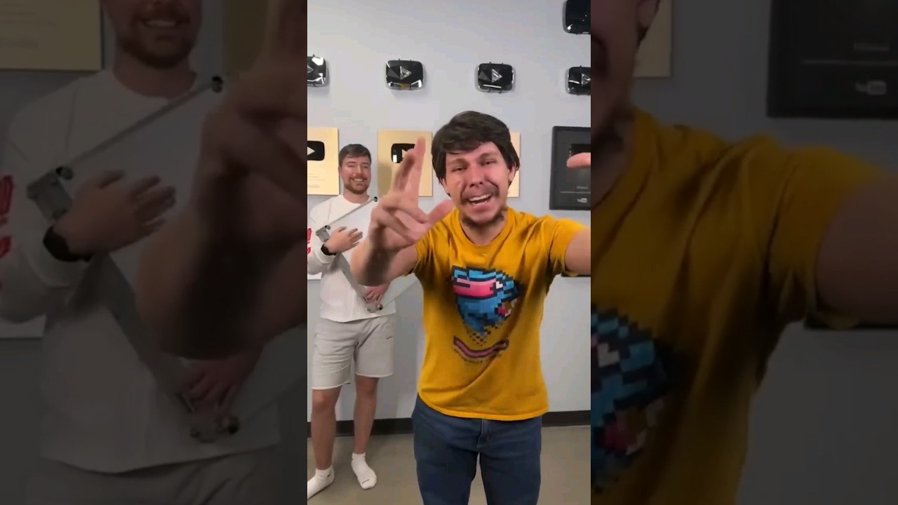 Mr beast met the real Mr beast but 5X Faster #mrbeast - YouTube