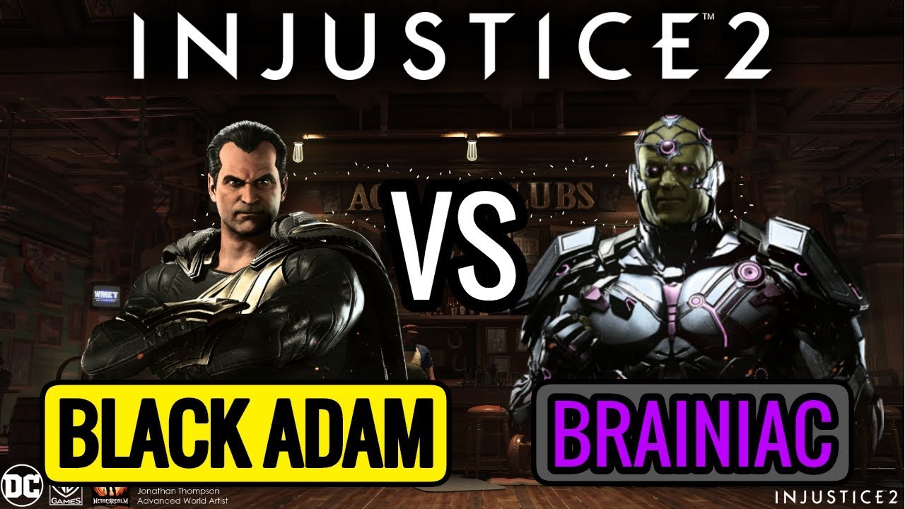 INJUSTICE 2 - BLACK ADAM VS BRAINIAC! - YouTube