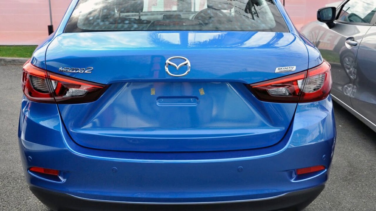 2017 Mazda 2 DJ MY16 Maxx Dynamic Blue 8 Speed Automatic Sedan - YouTube