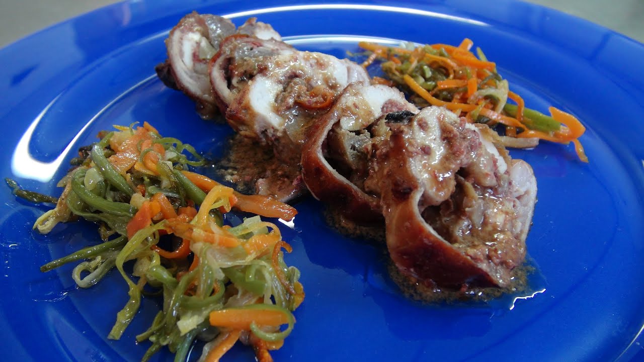 LOMO DE CONEJO RELLENO - YouTube