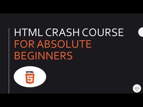 HTML Crash Course for Absolute Beginners: Build Your First Webpage Today! - YouTube