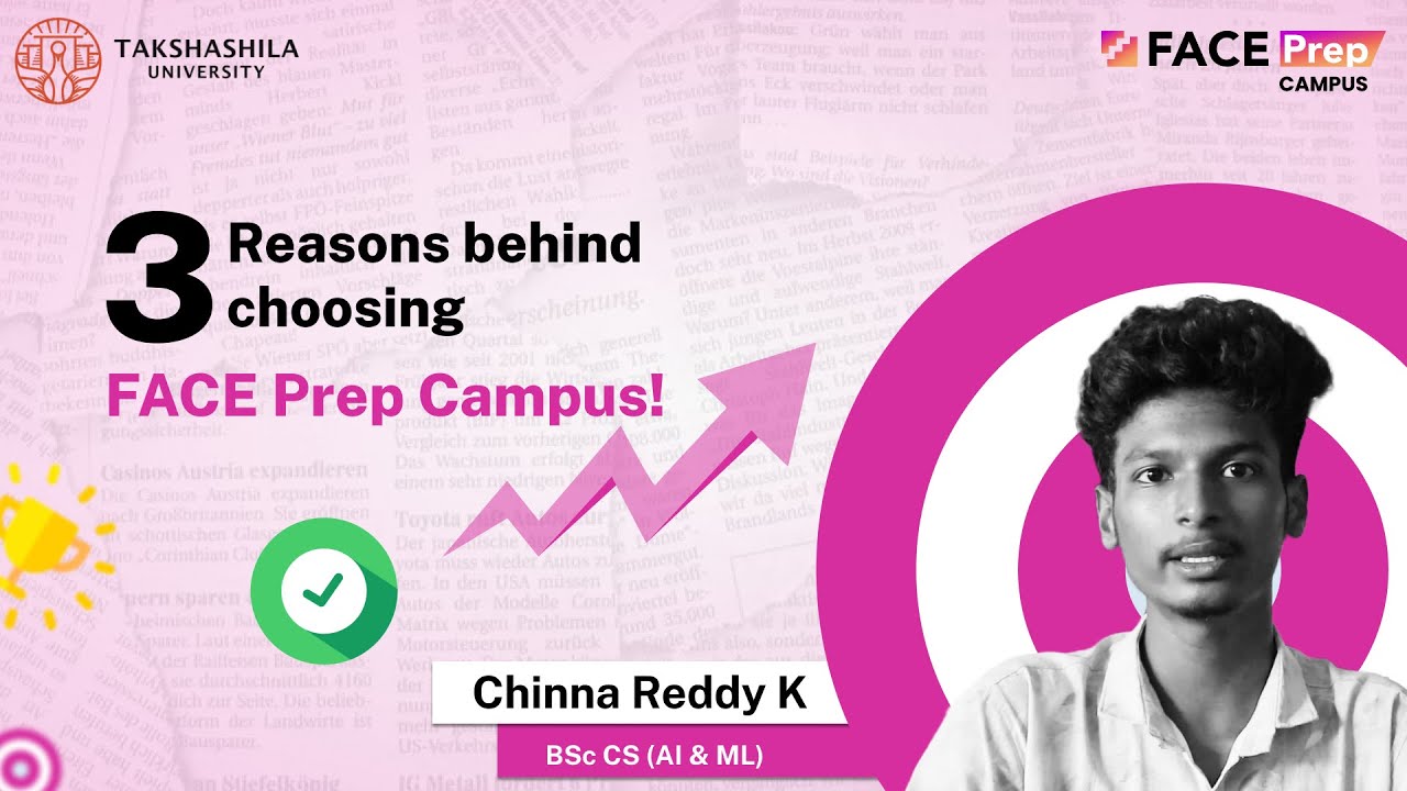Student Testimonial | FACE Prep Campus | Takshashila University ...