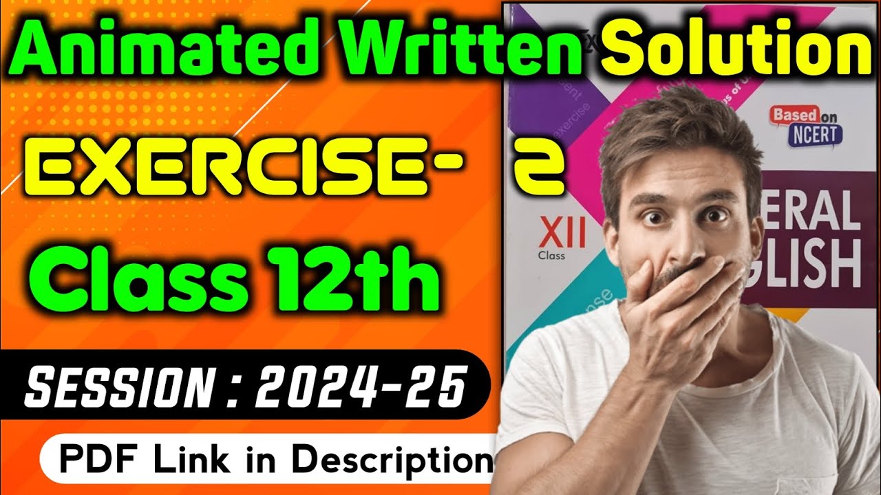 Class 12 English Grammar Exercise 2 Complete Solution with PDF ...