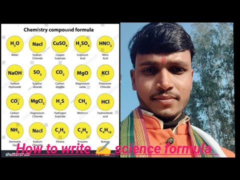 How to write a science formula - YouTube