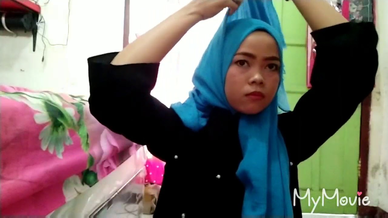 Tutorial kerudung pashmina simple(2) - YouTube