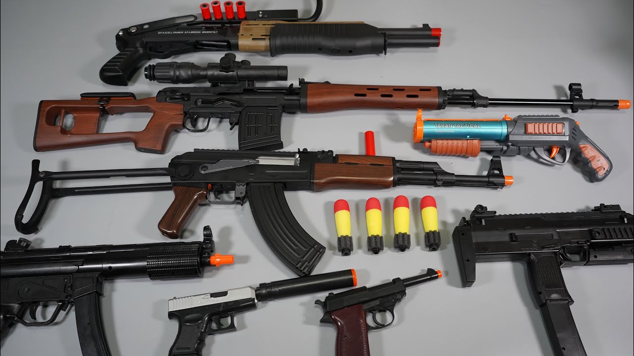 SVD Dragunov Sniper Rifle - Toy Gun Airsoft -AK47 -MP5 SPAS12 Shot Gun ...