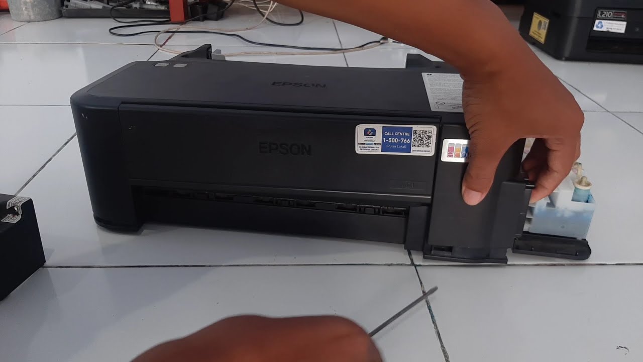 cara bongkar casing printer epson l120 l121 - YouTube
