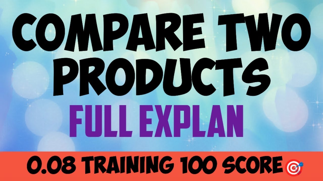 compare two products 0.08#toloka - YouTube
