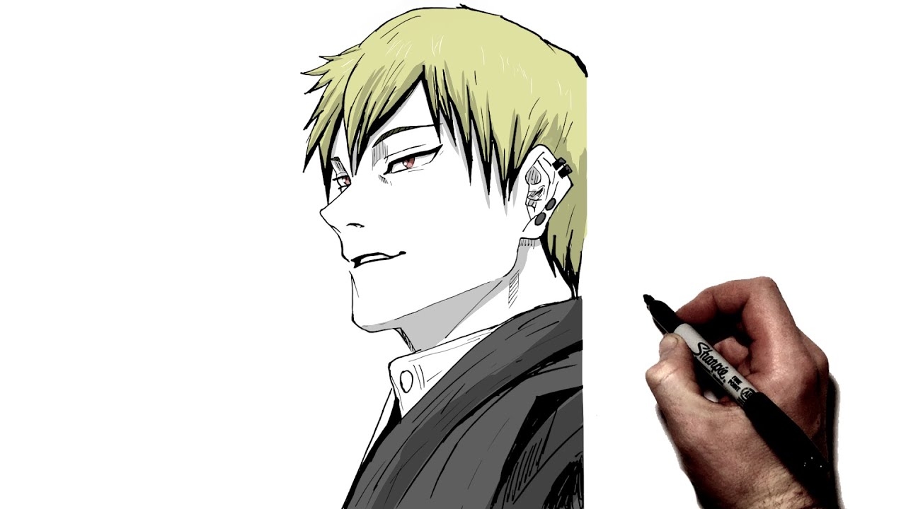 How To Draw Naoya Zenin | Step BY Step | JJK - YouTube