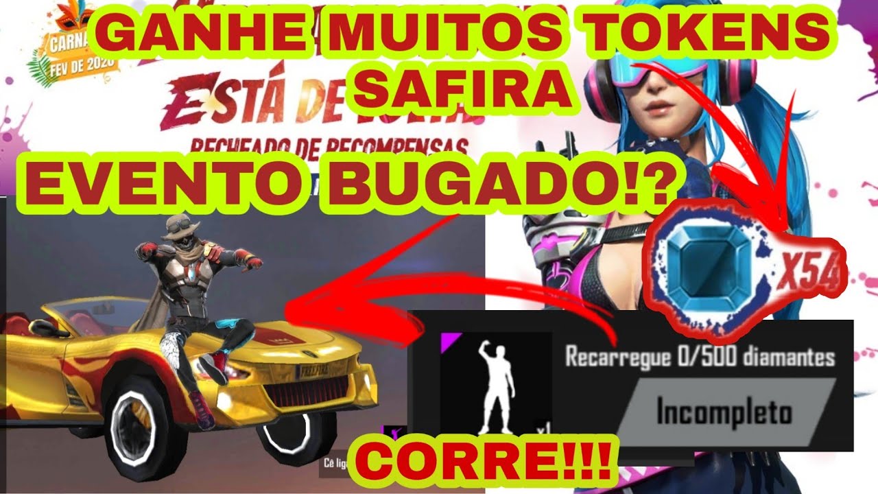 CORRE!!! EVENTO RECARGA EMOTE DO CARRO BUGADO POR 500 DIMA!? COMO ...