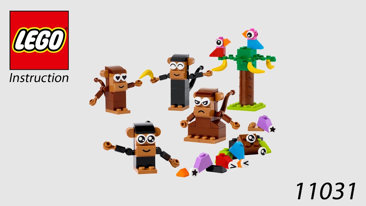 LEGO Instruction - Classic - 11031 - Creative Monkey Fun - YouTube