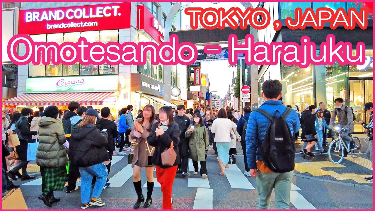 walk in Omotesando and Takeshita Street , Harajuku 4K - YouTube
