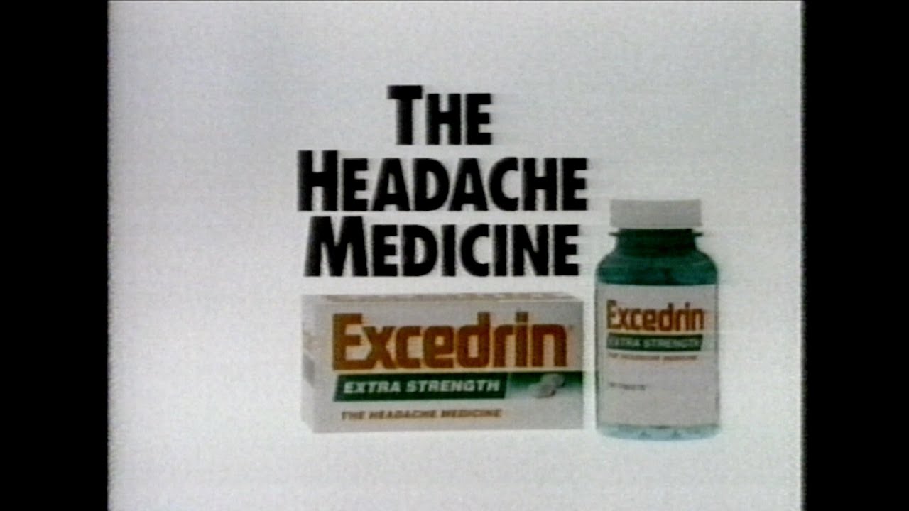 Excedrin Headache Medicine Commercial (1993) - YouTube