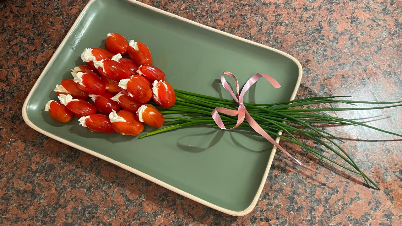 Tulipe pour 8 Mars recette de apéro Tulip for March 8 aperitif recipe ...