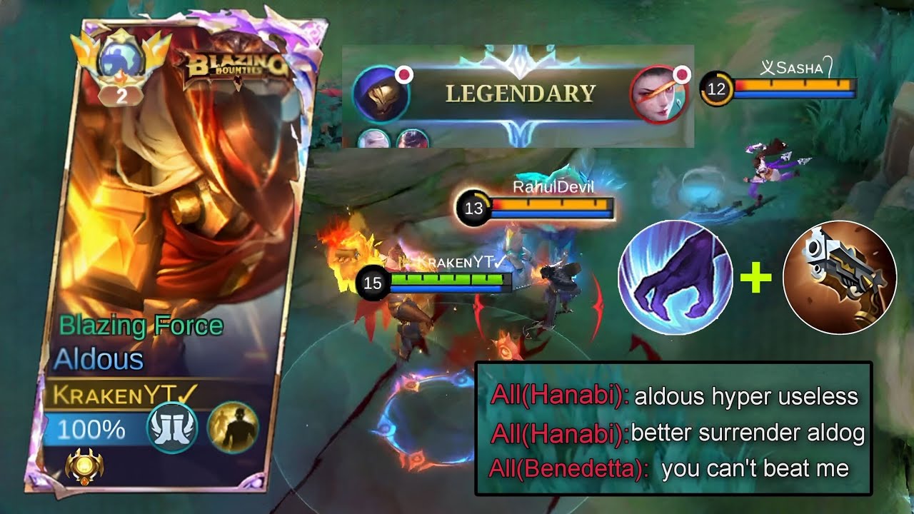 NO CUTT!!! FINALLY I FOUND ALDOUS BEST ONE SHOT BUILD FOR RANKED MATCH ...