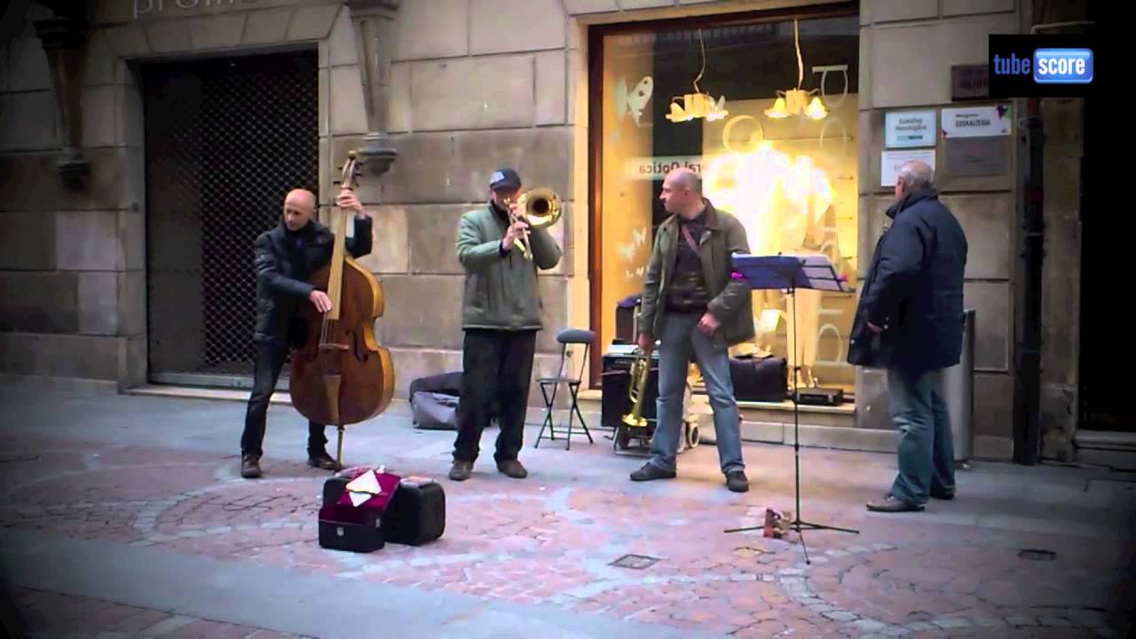 Jazz Street in Bilbao (Spain) Jazz Musical Scores in description - YouTube