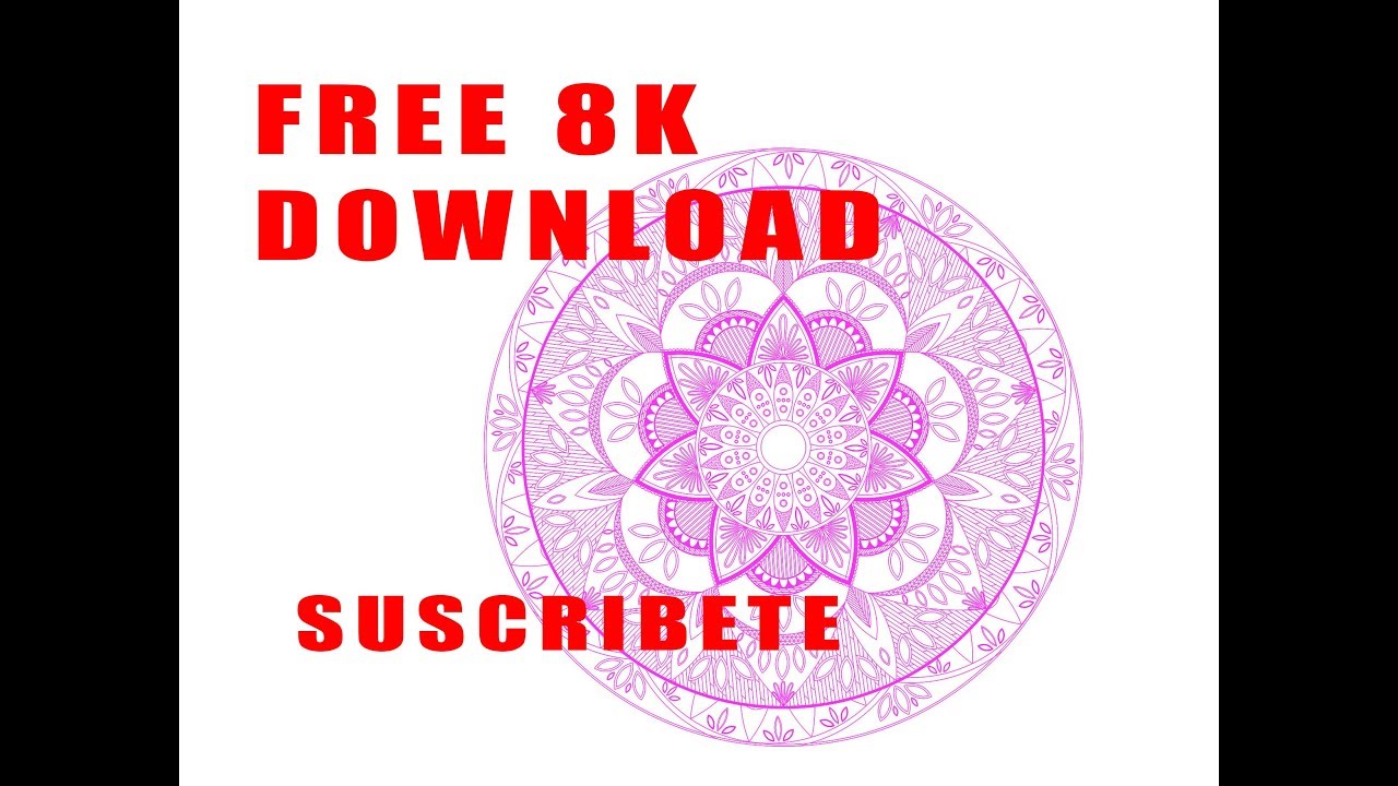 MANDALA IN AUTOCAD 8K FREE - YouTube
