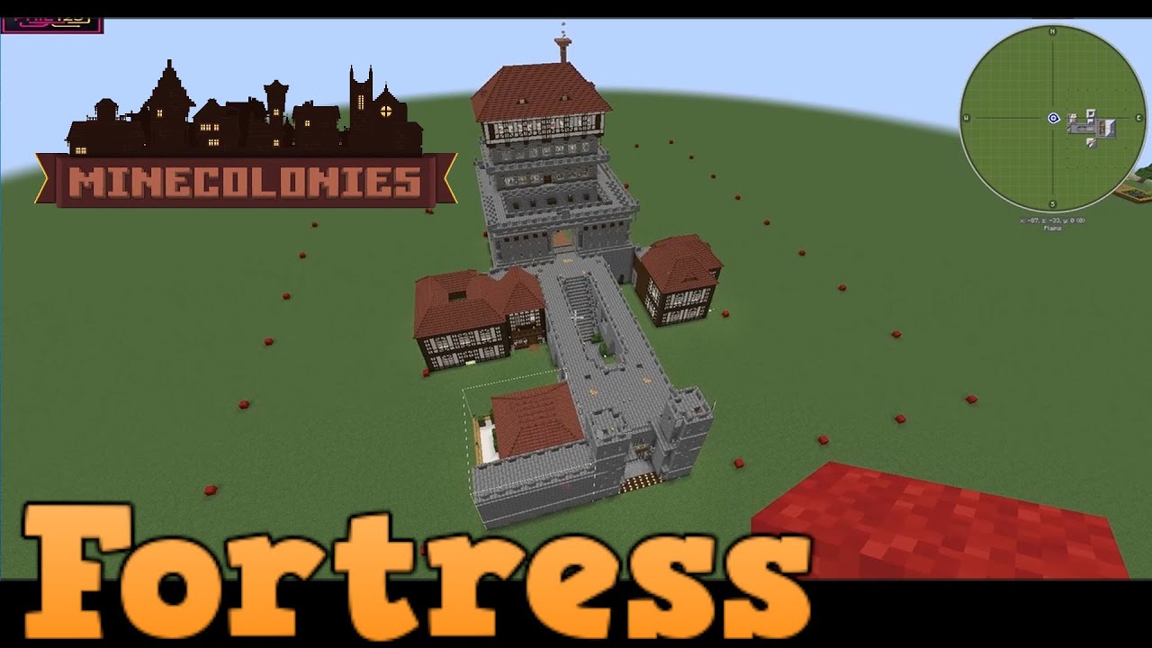 Minecraft Minecolonies Fortress Ep 01: Tutorial and Advice - YouTube