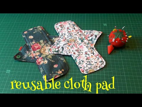How to sew a reusable cloth pad - YouTube