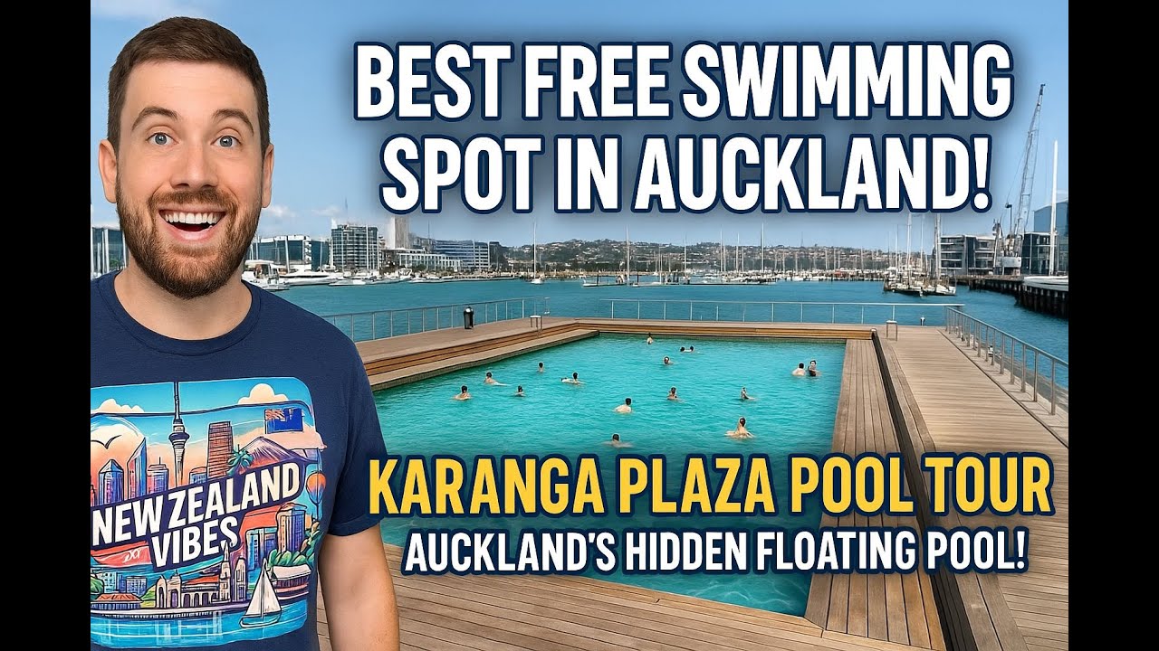 Best Free Swimming Spot in Auckland! | Karanga Plaza Pool Tour ...