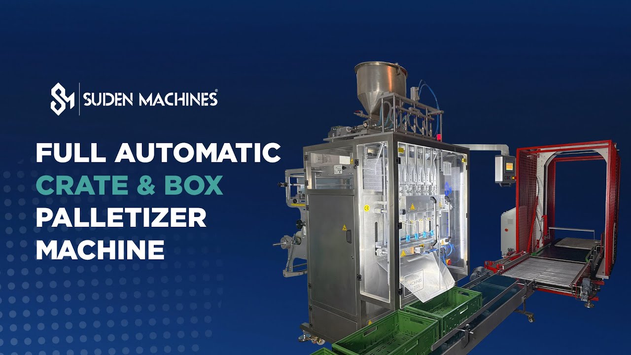 FULL AUTOMATIC CRATE & BOX PALLETIZER MACHINE (FOR PALLETS) SM-700PL ...