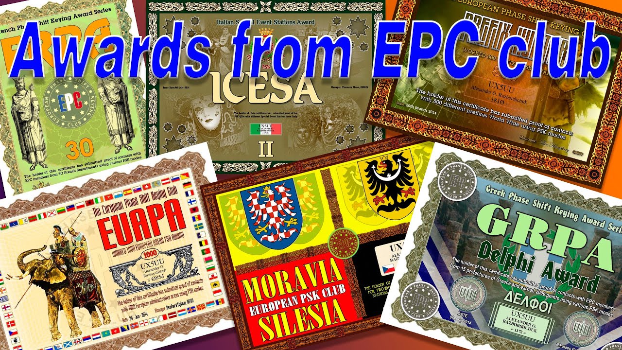 My last awards from EPC club - YouTube