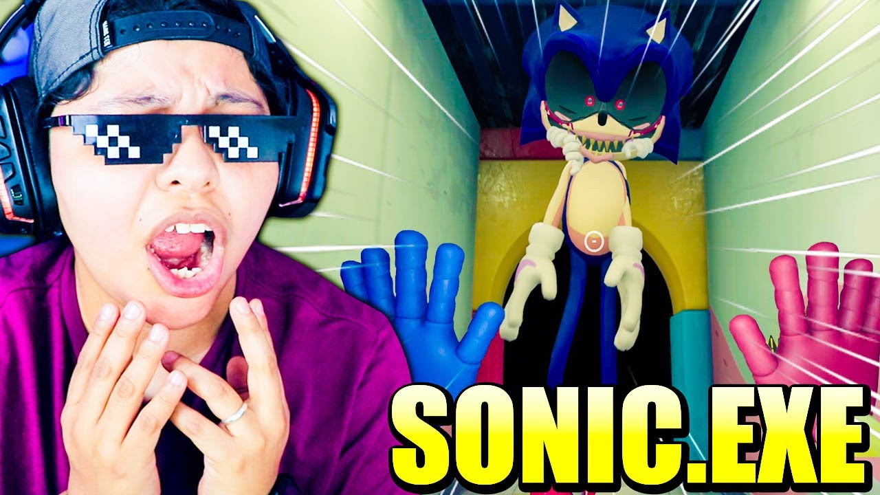 DESBLOQUEAMOS A SONIC.EXE EN POPPY PLAYTIME 😱🔵| Pathofail - YouTube
